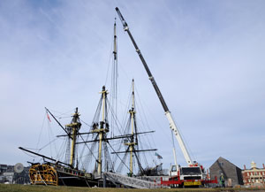 "Down Rigging" Underway For Sailing Ship "Friendship" At Salem Maritime ...