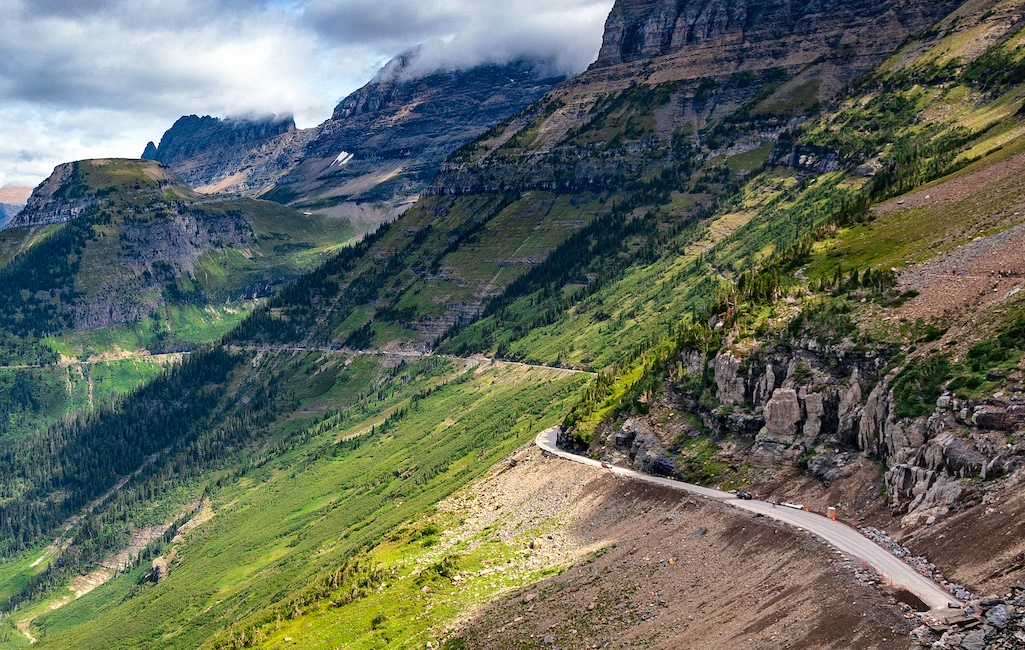 Going-To-The-Sun Road At Glacier National Park Fully Open